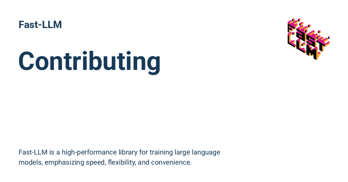 Contributing - Fast-LLM